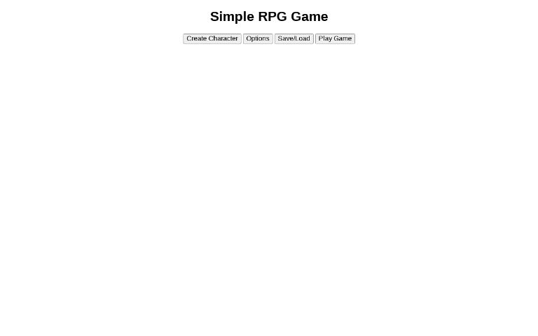 Simple RPG Game ― Perchance Generator