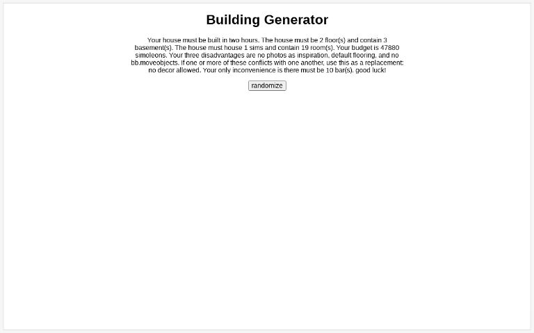 Building Generator