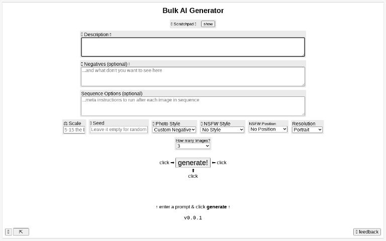 Bulk AI Generator