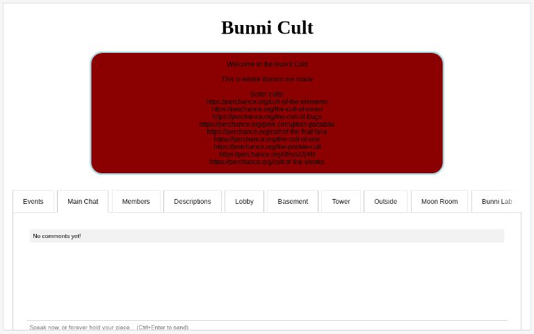 Bunni Cult ― Perchance Generator
