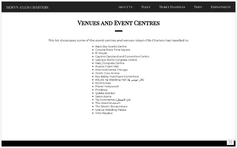Venues and Event Centres━━ ― Perchance Generator
