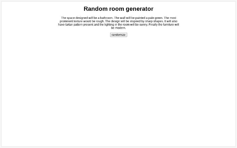 Random room generator