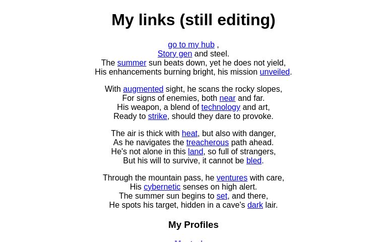 My links (still editing) ― Perchance Generator