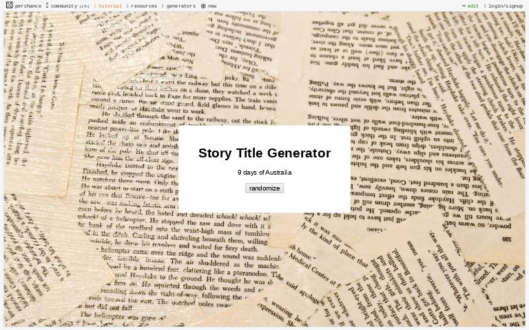 Story Title Generator