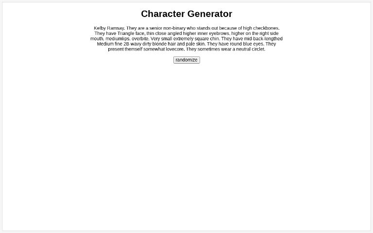 Character Generator