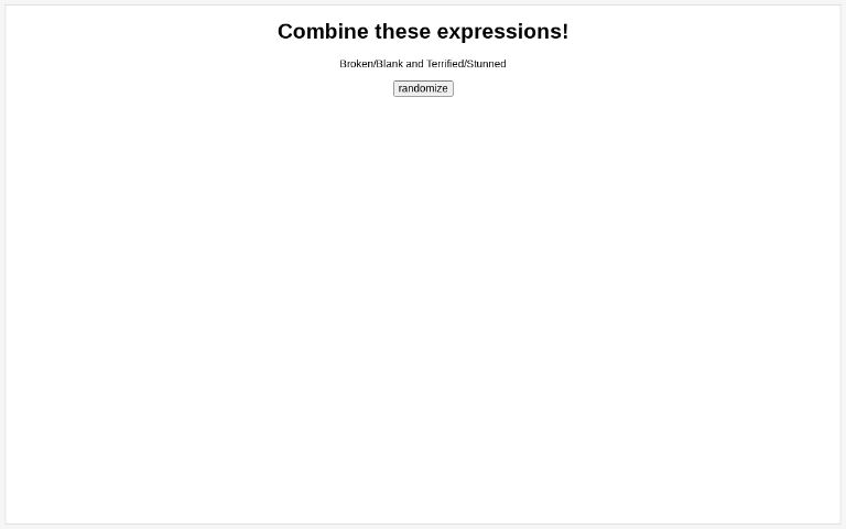 Combine these expressions! ― Perchance Generator