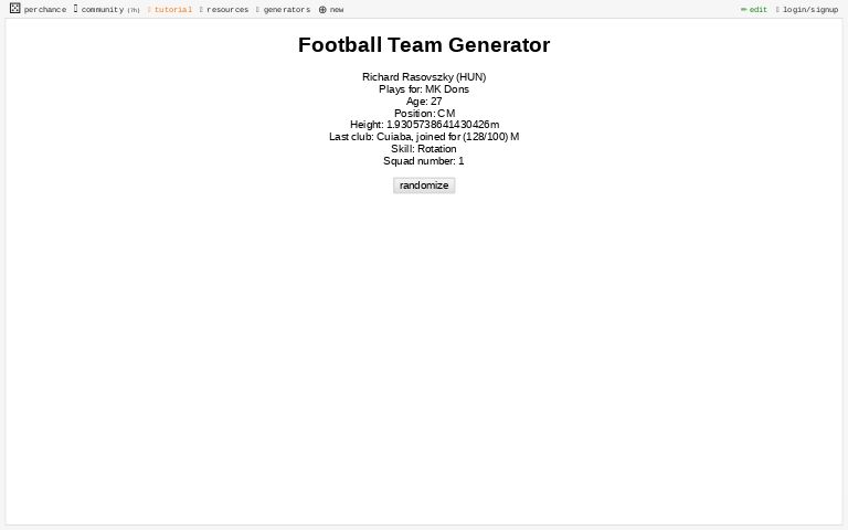 Football Team Generator