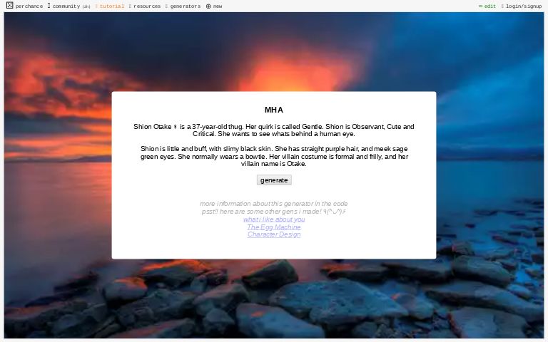 Mha Oc Generator