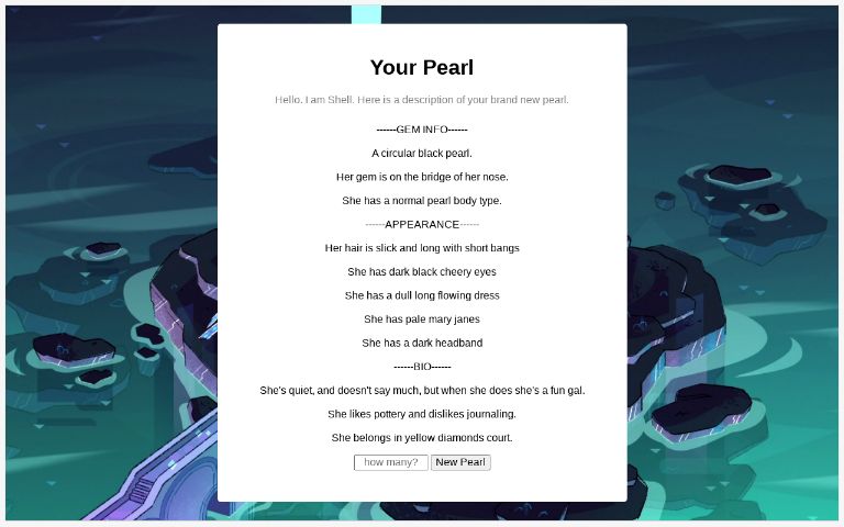Your Pearl ― Perchance Generator