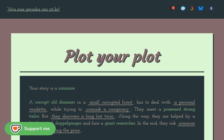 Plot your plot ― Perchance Generator