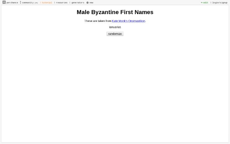 Male Byzantine First Names ― Perchance Generator
