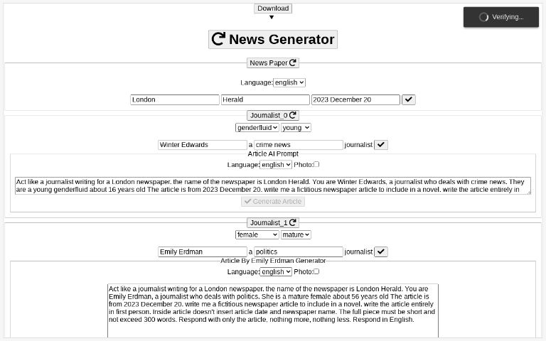 News Generator