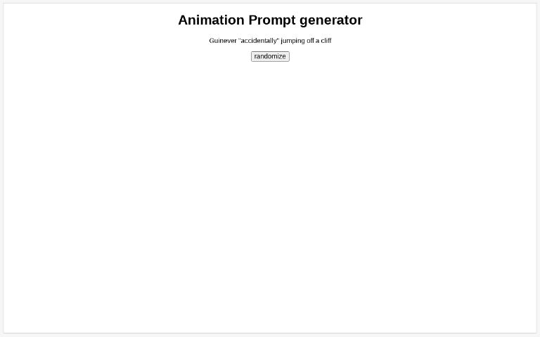 Animation Prompt generator