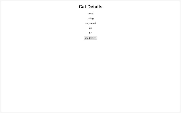 Cat Details ― Perchance Generator