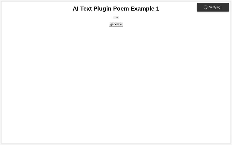 AI Text Plugin Poem Example 1