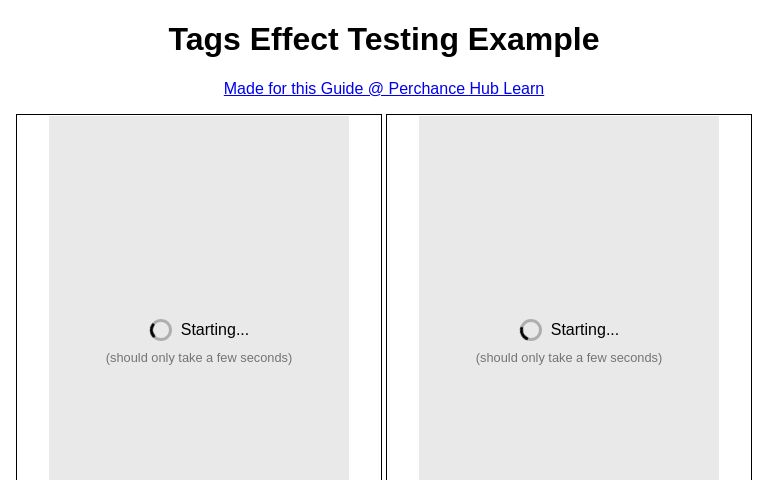Tags Effect Testing Example ― Perchance Generator