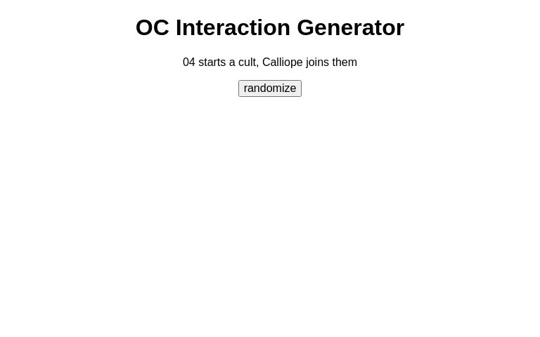 OC Interaction Generator
