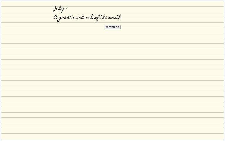 Diaryexample ― Perchance Generator