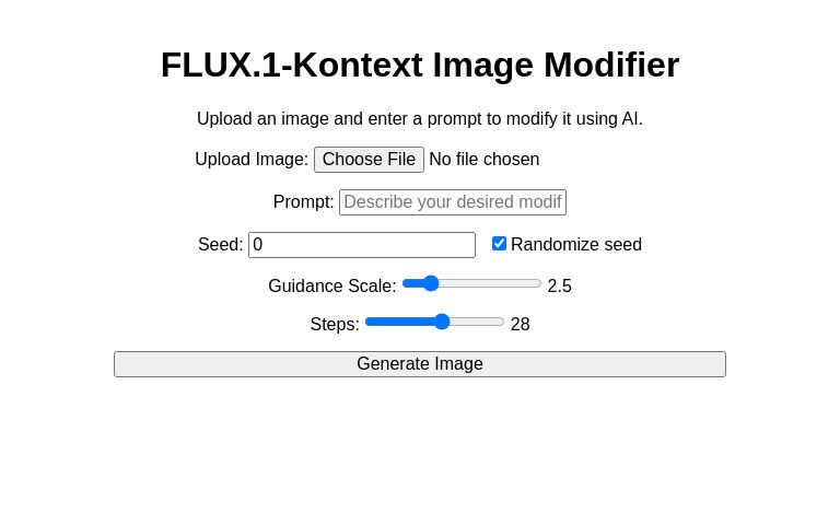 FLUX.1-Kontext Image Modifier ― Perchance Generator