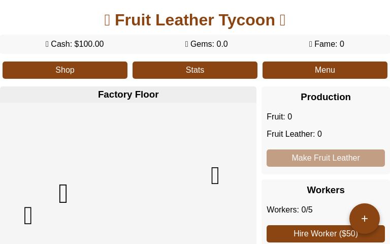 🍓 Fruit Leather Tycoon 🍓 ― Perchance Generator