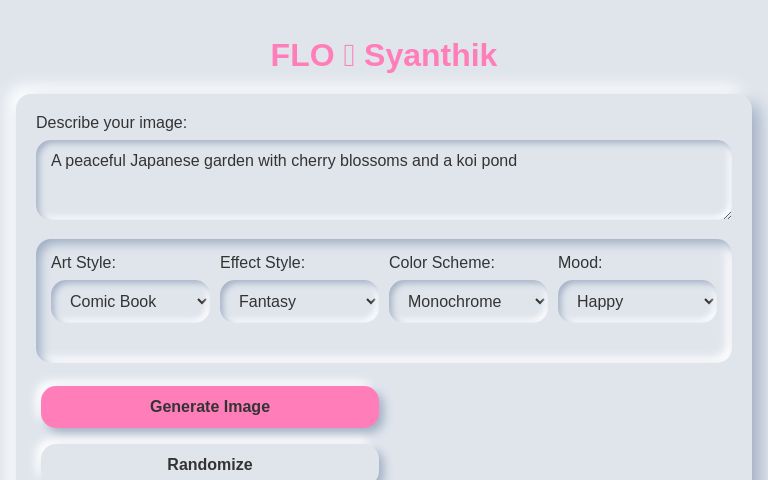 FLO 💖 Syanthik ― Perchance Generator
