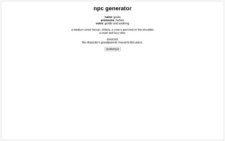 npc generator