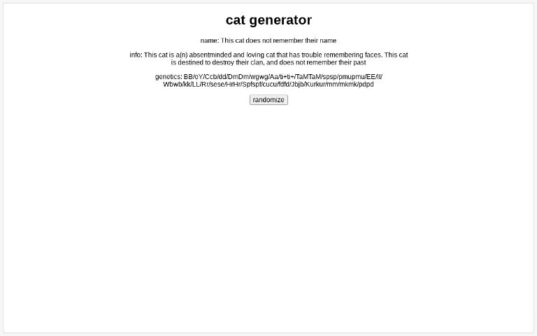 cat generator