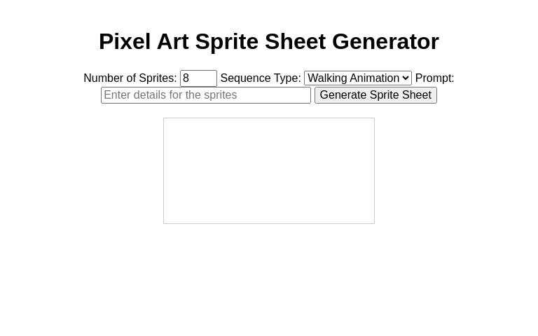 Pixel Art Sprite Sheet Generator