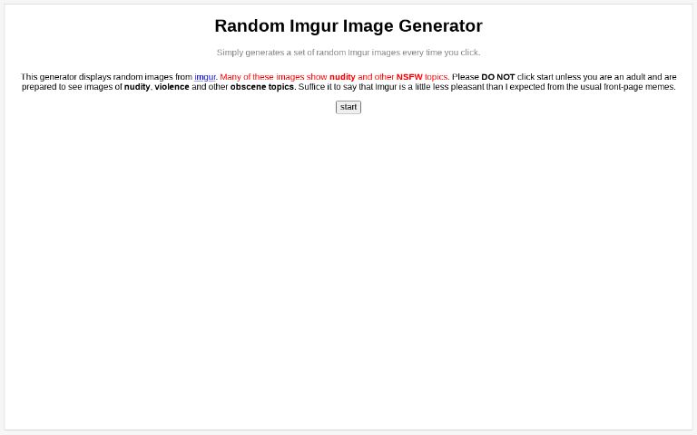 Random Imgur Image Generator