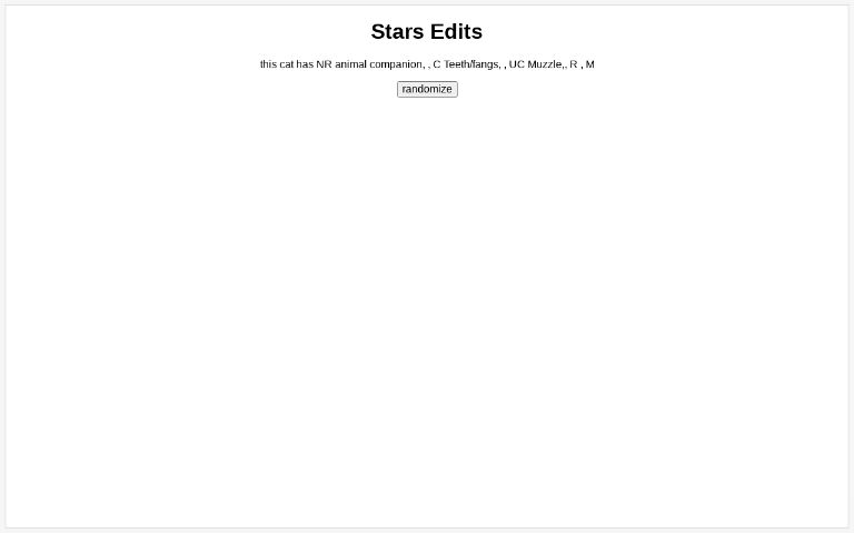 Stars Edits ― Perchance Generator