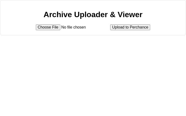 Archive Uploader & Viewer ― Perchance Generator