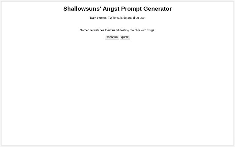 Shallowsuns' Angst Prompt Generator