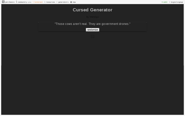 Cursed Generator