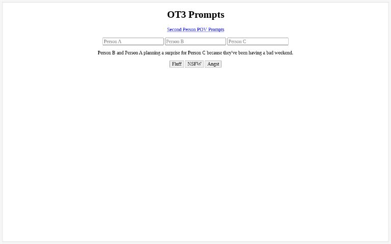 OT3 Prompts ― Perchance Generator