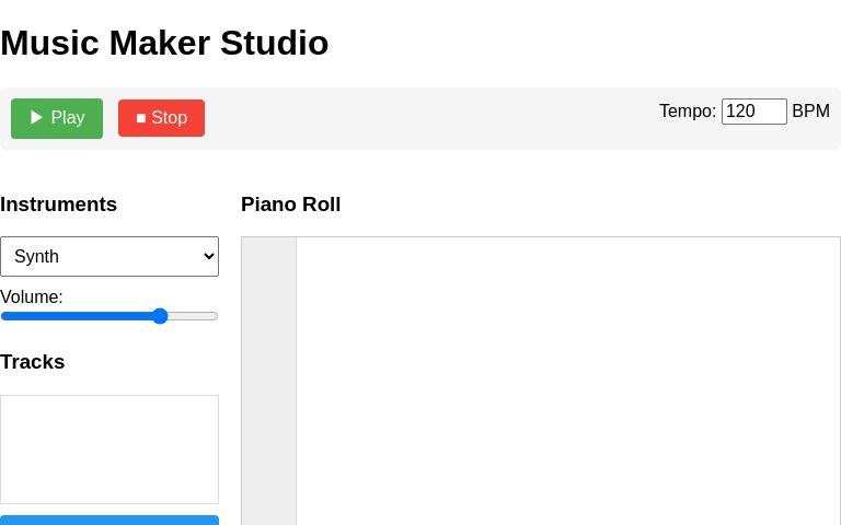 Music Maker Studio ― Perchance Generator