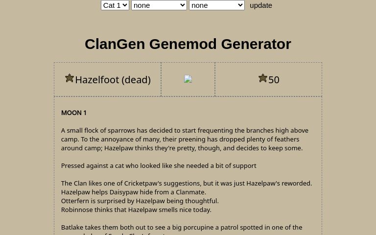 ClanGen Genemod Generator
