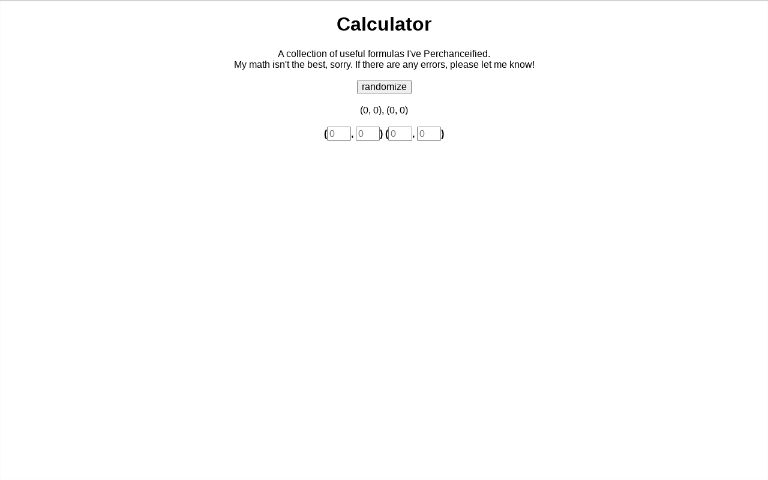 Calculator ― Perchance Generator