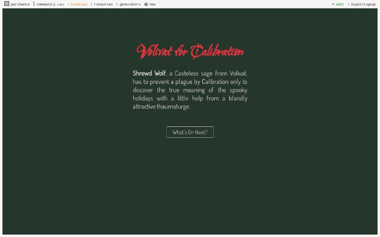 The Calibration Film Trove ― Perchance Generator