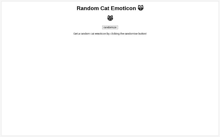 Random Cat Emoticon 🙀 ― Perchance Generator