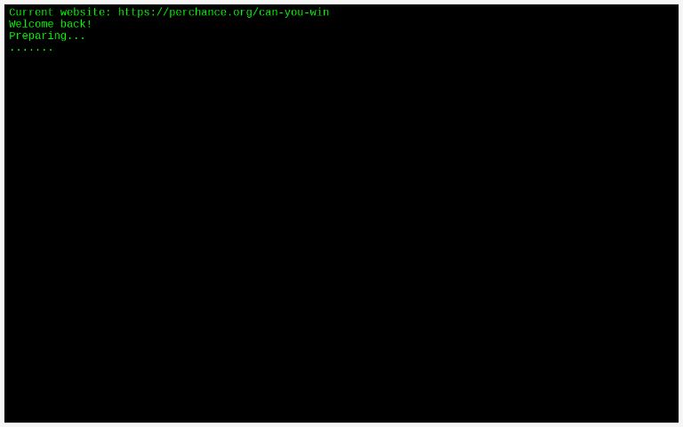 Can You Win ― Perchance Generator