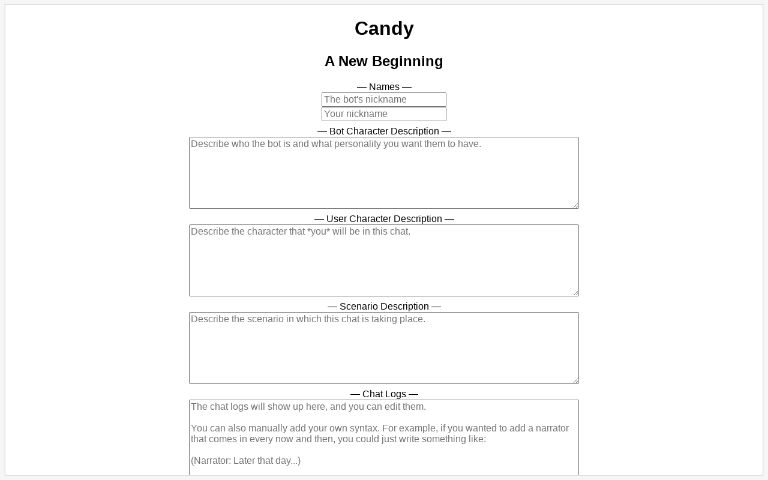 Candy ― Perchance Generator