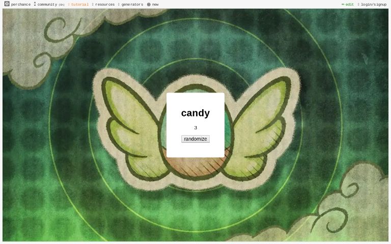 candy ― Perchance Generator