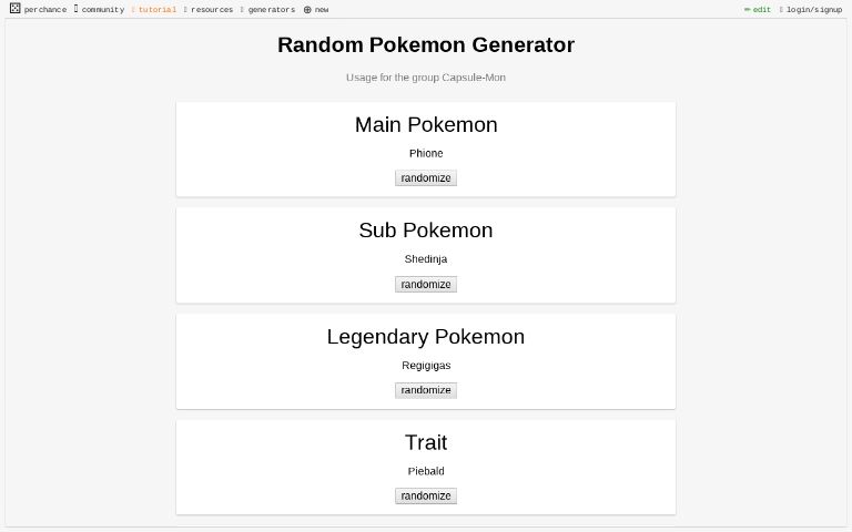 Random Pokemon Generator