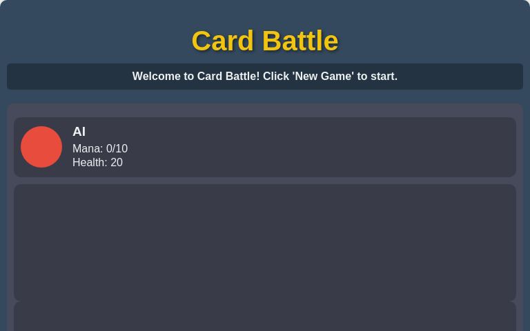 Card Battle ― Perchance Generator