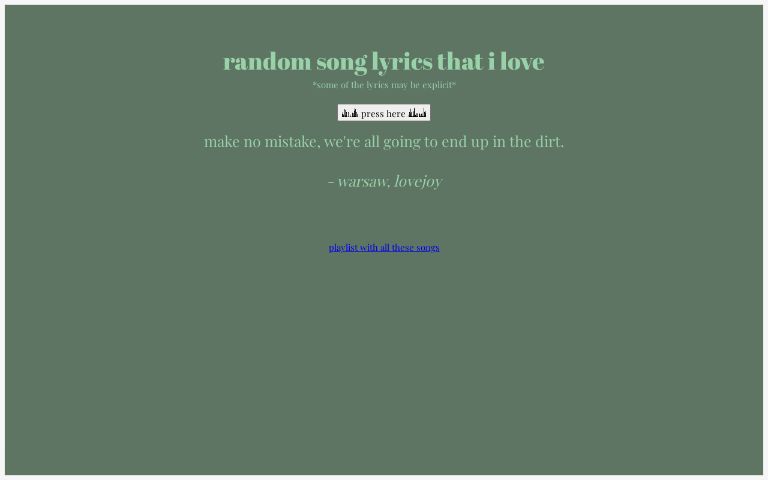 Caslyrics ― Perchance Generator