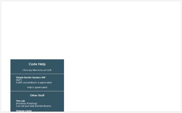 Code Help ― Perchance Generator