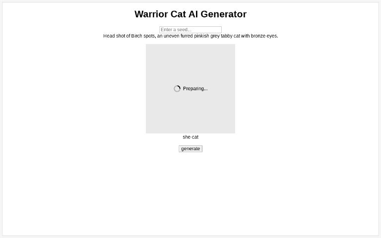 Warrior Cat AI Generator