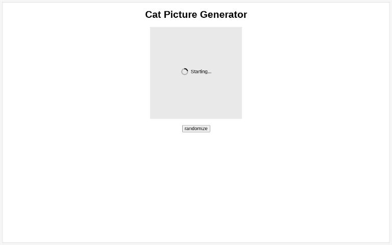 Cat Picture Generator