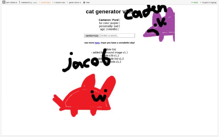 cat generator v1.3