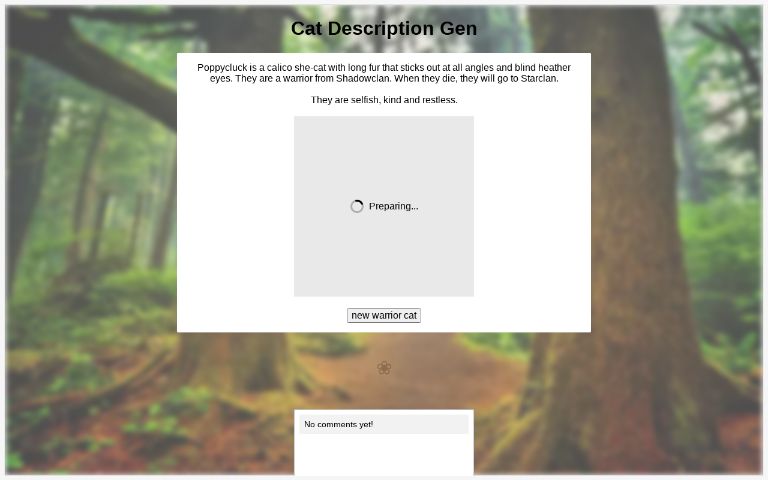 Warrior Cats Description Gen